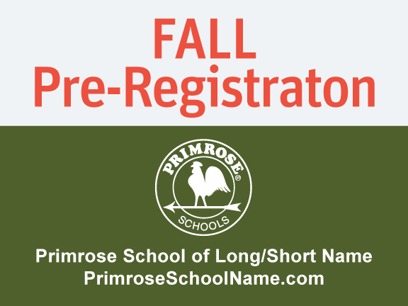 Fall Pre-Registration Yard Sign – FASTSIGNS of Sandy Springs